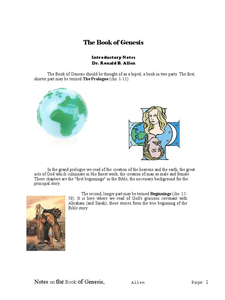The Book of Genesis. Rev. Allen | PDF | Abraham | Jacob