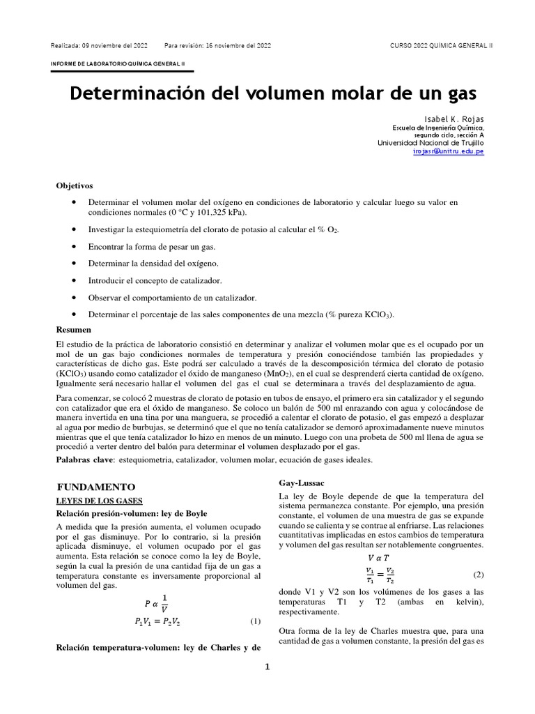 Informe Lab 6-1-6 | PDF | Gases | Atmósfera