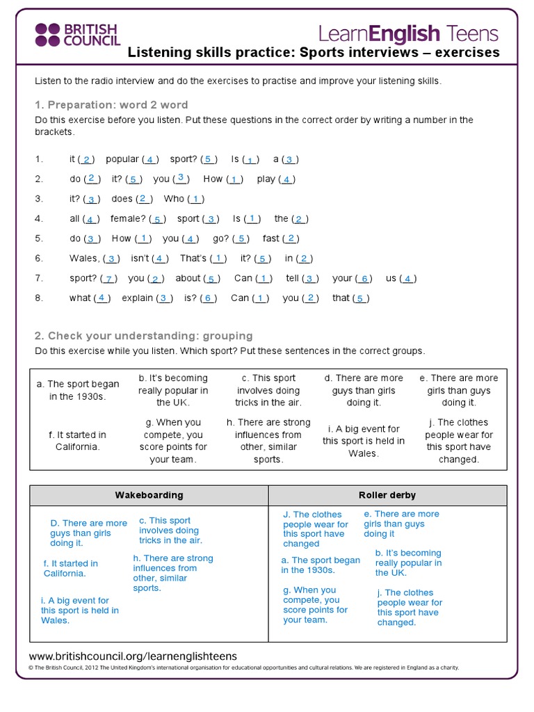 Sports Interview | PDF