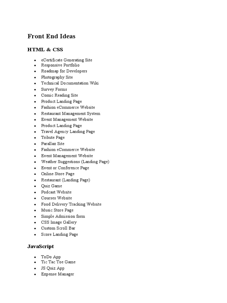 Front End Ideas Pdf Internet Of Things Websites