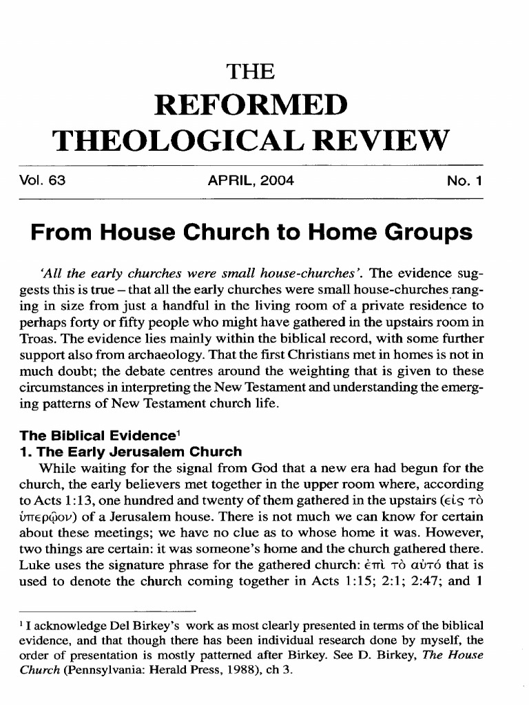 From House Church To Home Groups | PDF | John Wesley | Methodism