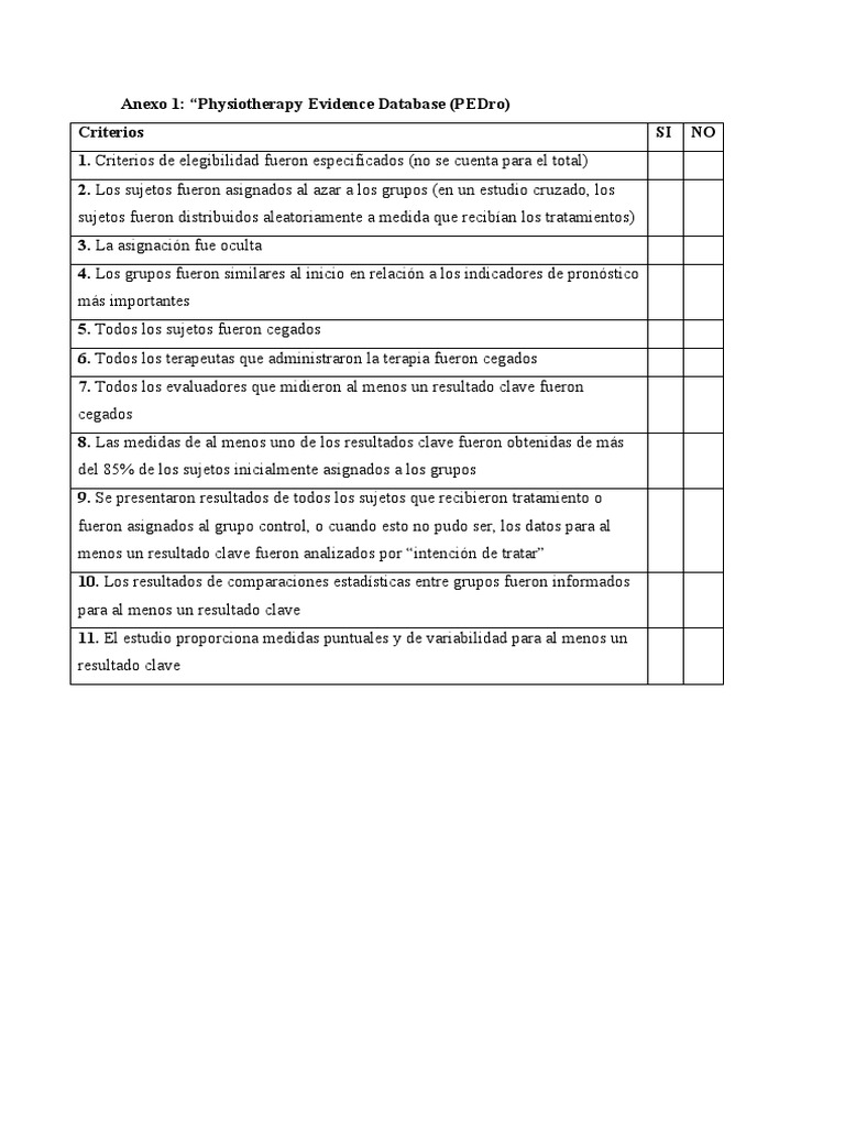 Escala de Pedro | PDF