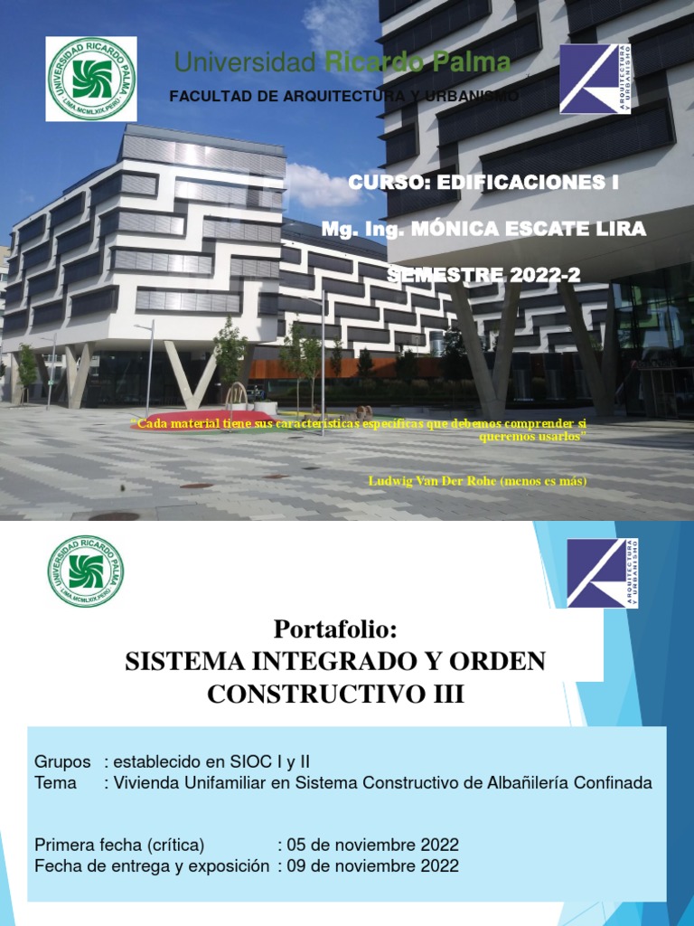 Sistema Integrado y Orden Constructivo III | PDF | Fundación (Ingeniería) | Construyendo tecnología