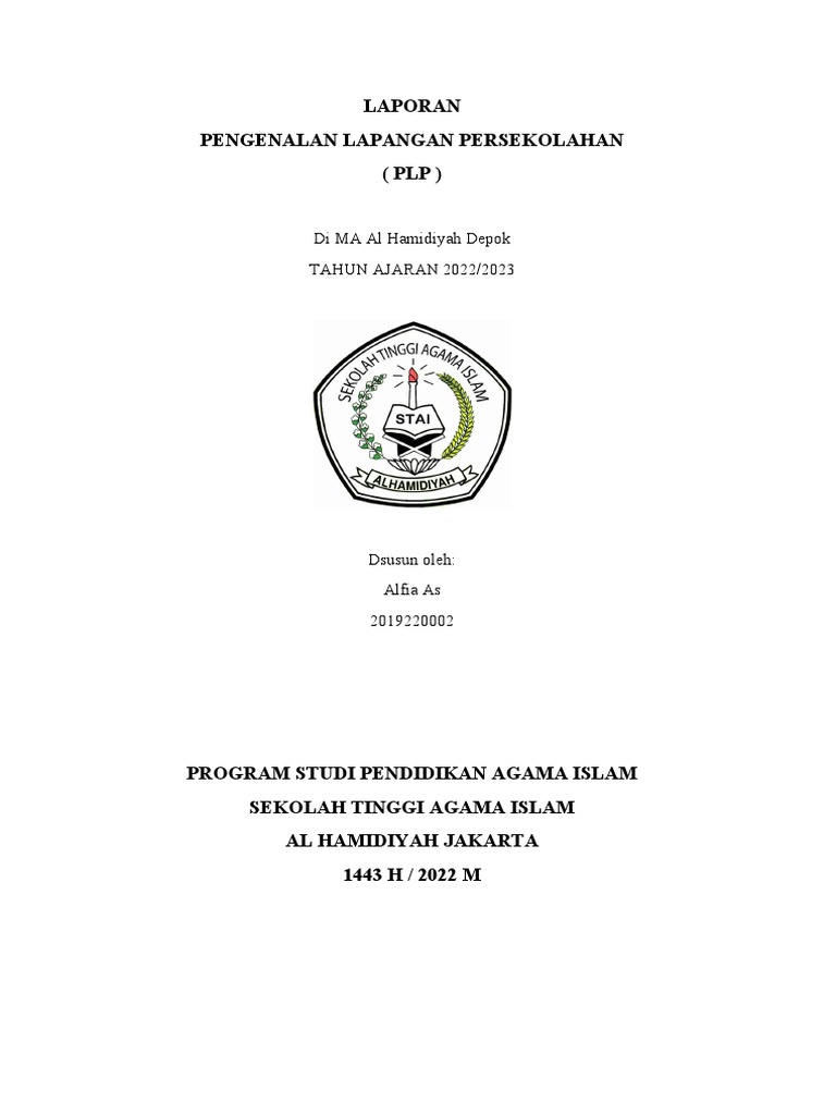 Laporan PLP in | PDF