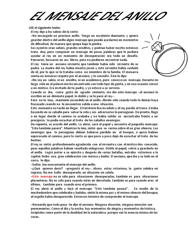 El Anillo Del Rey | PDF