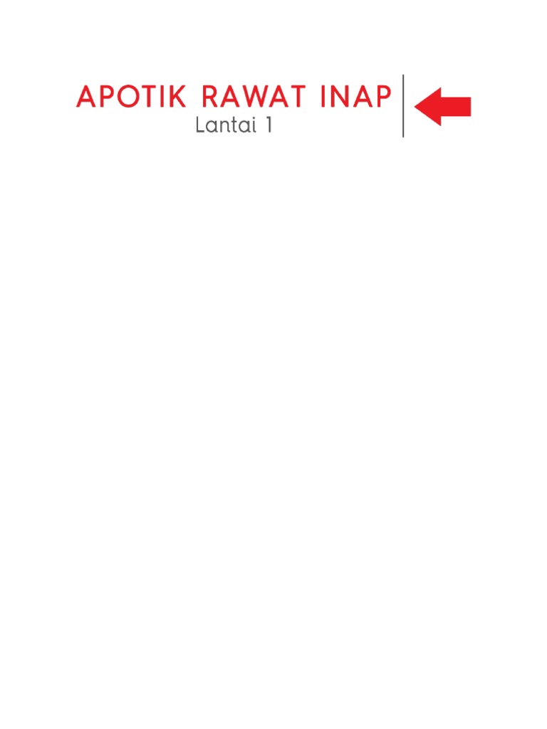 Petunjuk Arah Apotik Kanan | PDF