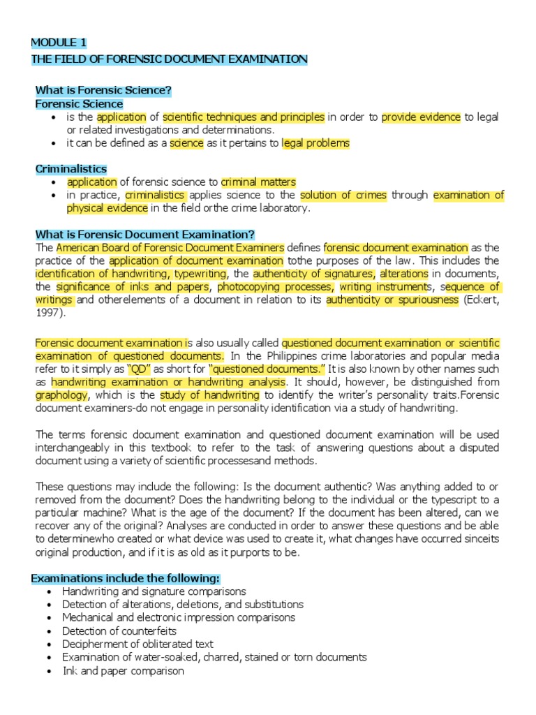 Qde Reviewer | PDF | Alphabet | Forensic Science