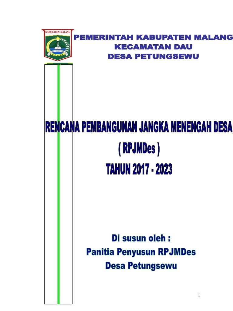 RPJM Desa Petungsewu | PDF
