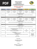 Sample-Class Program and Teachers Program | PDF | Educational ...