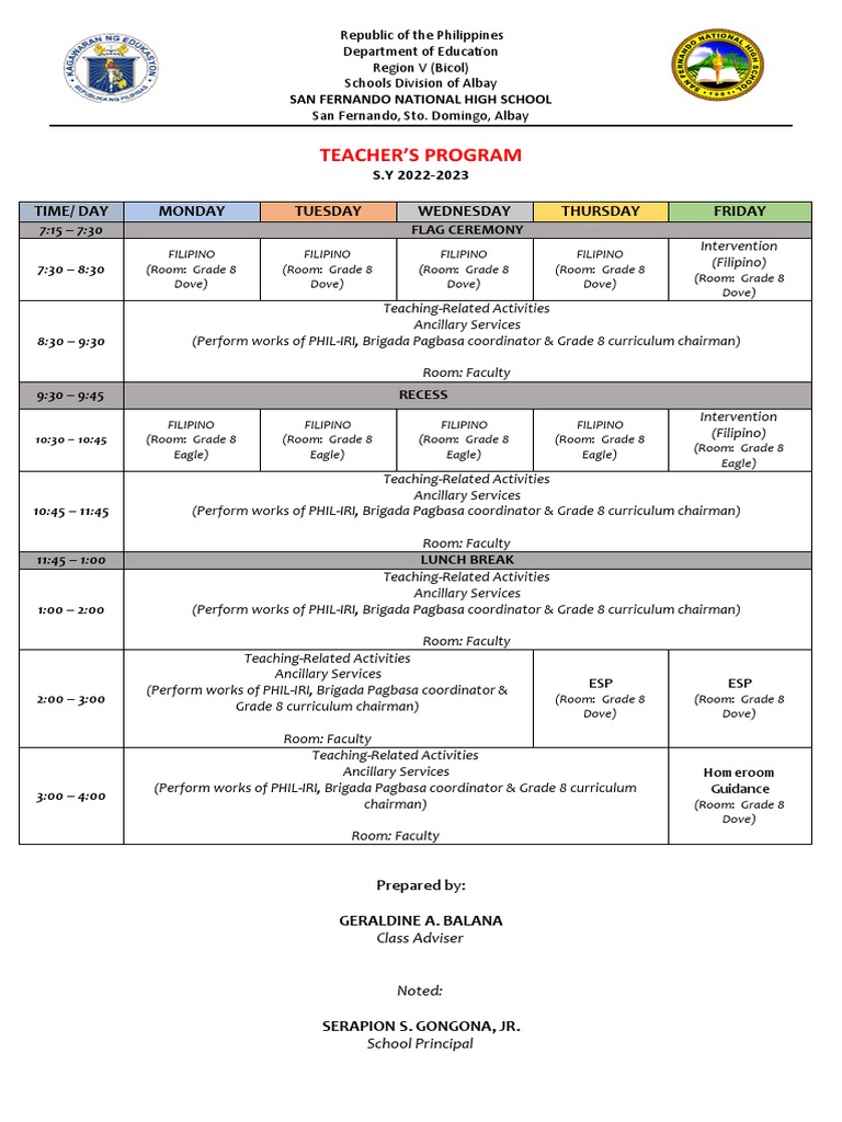 Teachers Program | PDF