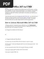 Activate Office 2021 Using CMD | PDF | Computers