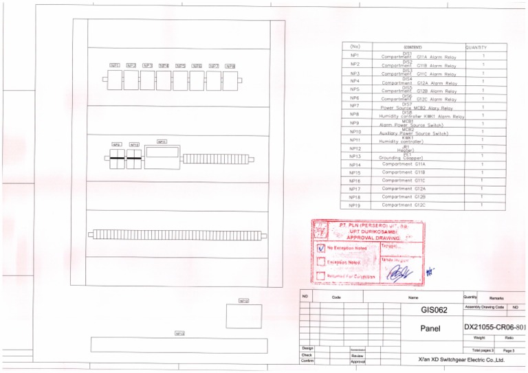 KEM-150-ELE-DRW-006, New GIL SF6 Panel Drawing - EN-4 | PDF