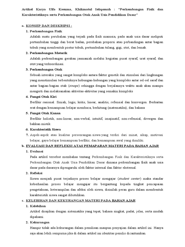 Analisa Bahan Ajar - KB1 Mo 2 | PDF