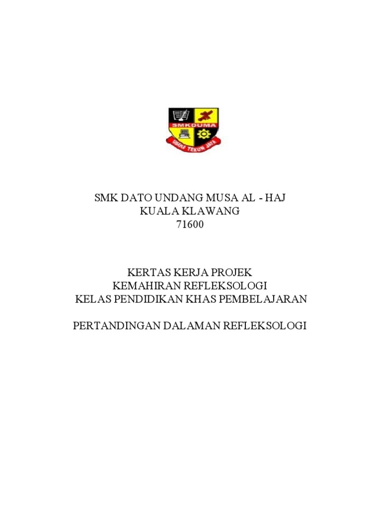 Pertandingan Refleksologi Pdf Seni