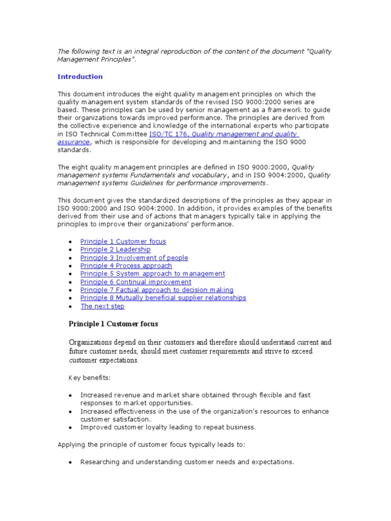 Quality Standards For ISO | PDF | Quality Management | Iso 9000