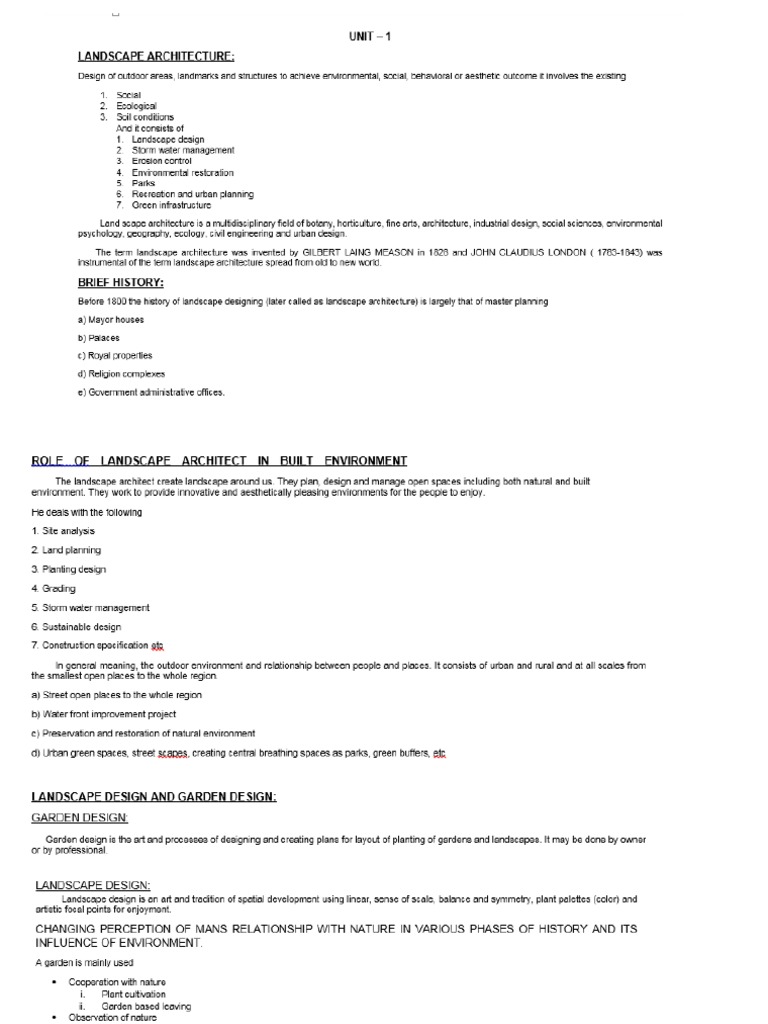 Land Scape Design and Site Planning | PDF | Irrigation | Landscape