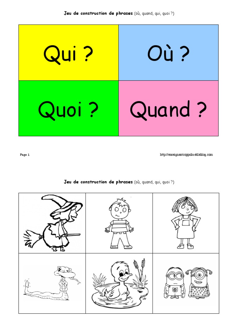 Jeu de Construction de Phrases | PDF