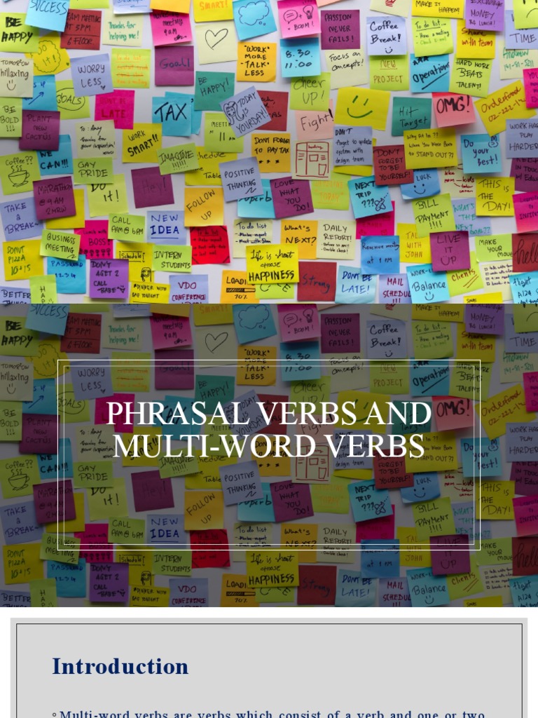 Phrasal Verbs and Multi-Word Verbs | PDF | Human Communication ...