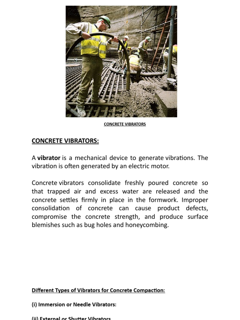 An In-Depth Look at the Types and Uses of Concrete Vibrators for ...