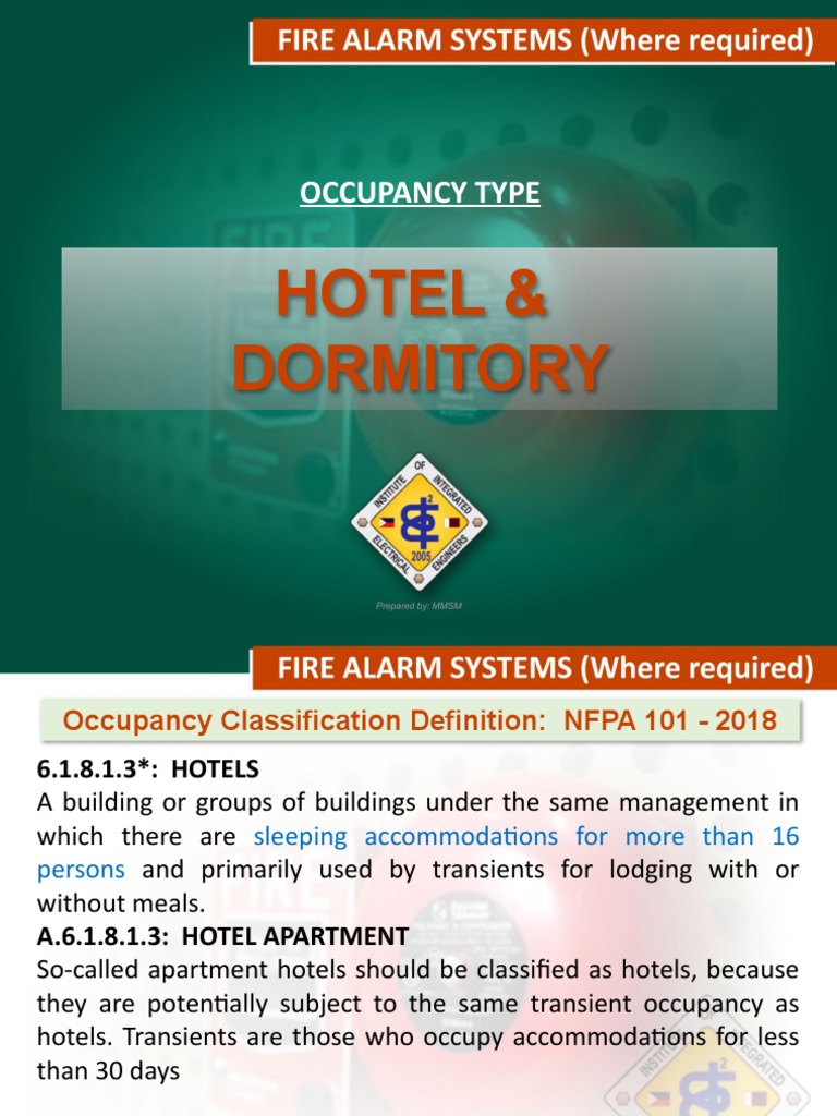 02 Fire Alarm Systems (Where Required) - Hotel | PDF | Fire Sprinkler ...
