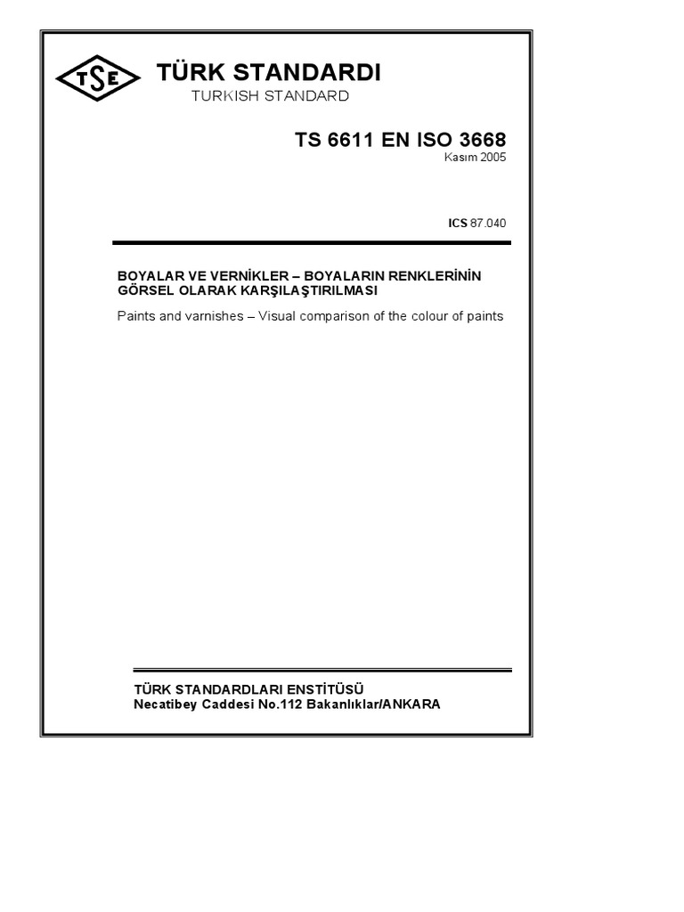 TS 6611 en Iso 3668 | PDF