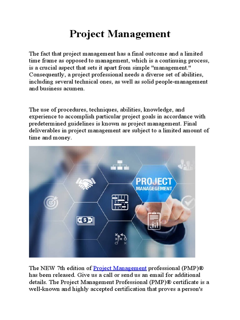 Project Management | PDF | Business