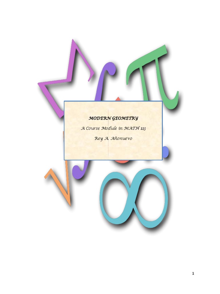 MATH 113 Module Week 7-8 | PDF | Axiom | Theorem