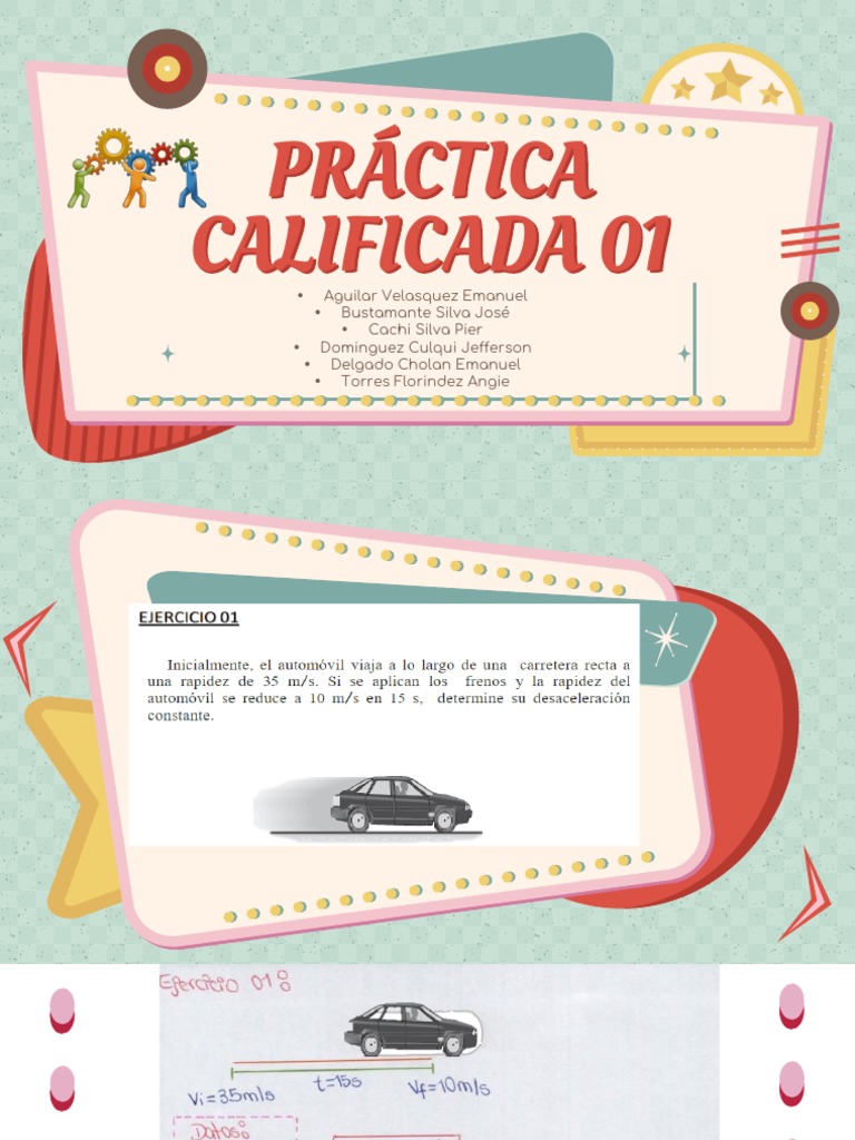 Practica Calificada 01 - Dinámica | PDF