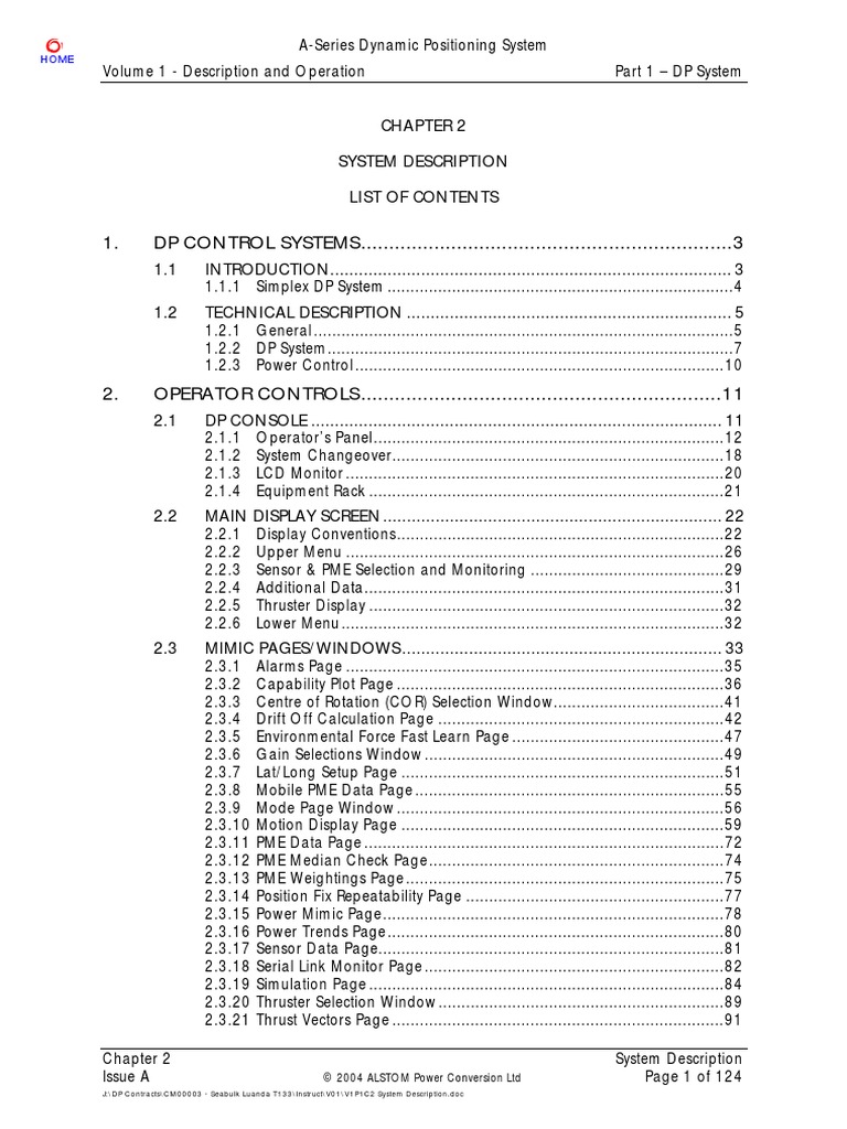 Alstom DP System Description | PDF | Manufactured Goods | Computer Engineering