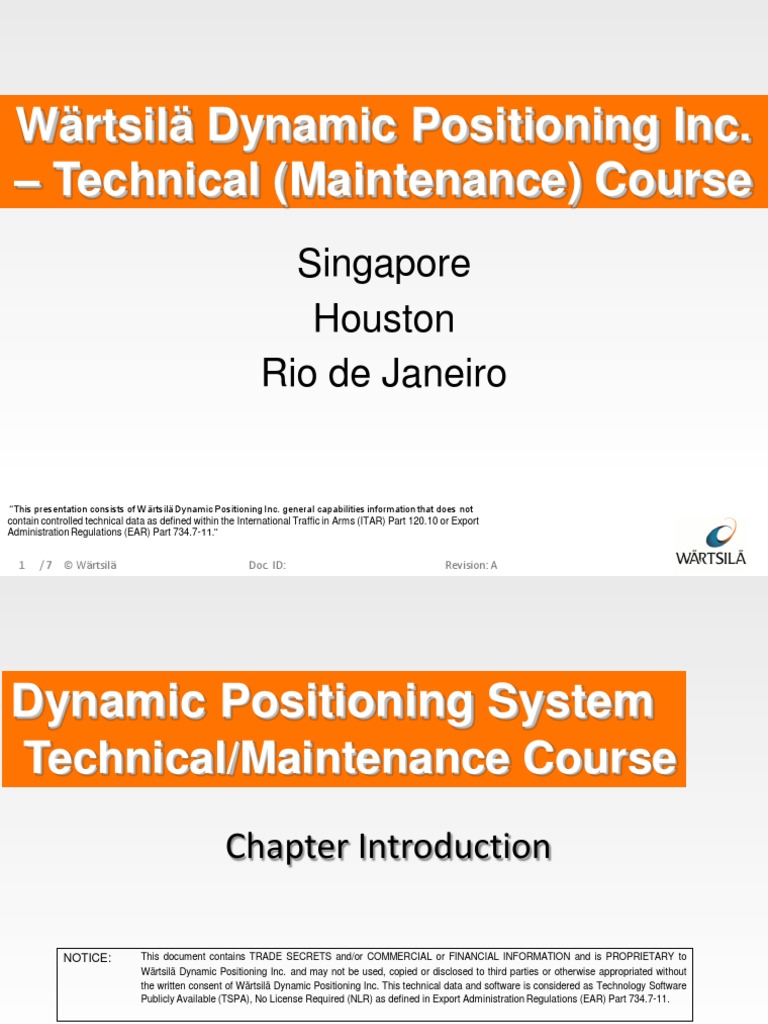 Wartsila DP Maintenance Course Manual - Rev A | PDF | Programmable Logic Controller | Control Theory