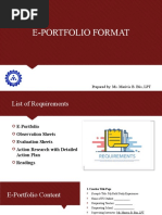 E-PORTFOLIO Example | PDF | Career & Growth | Self-Improvement