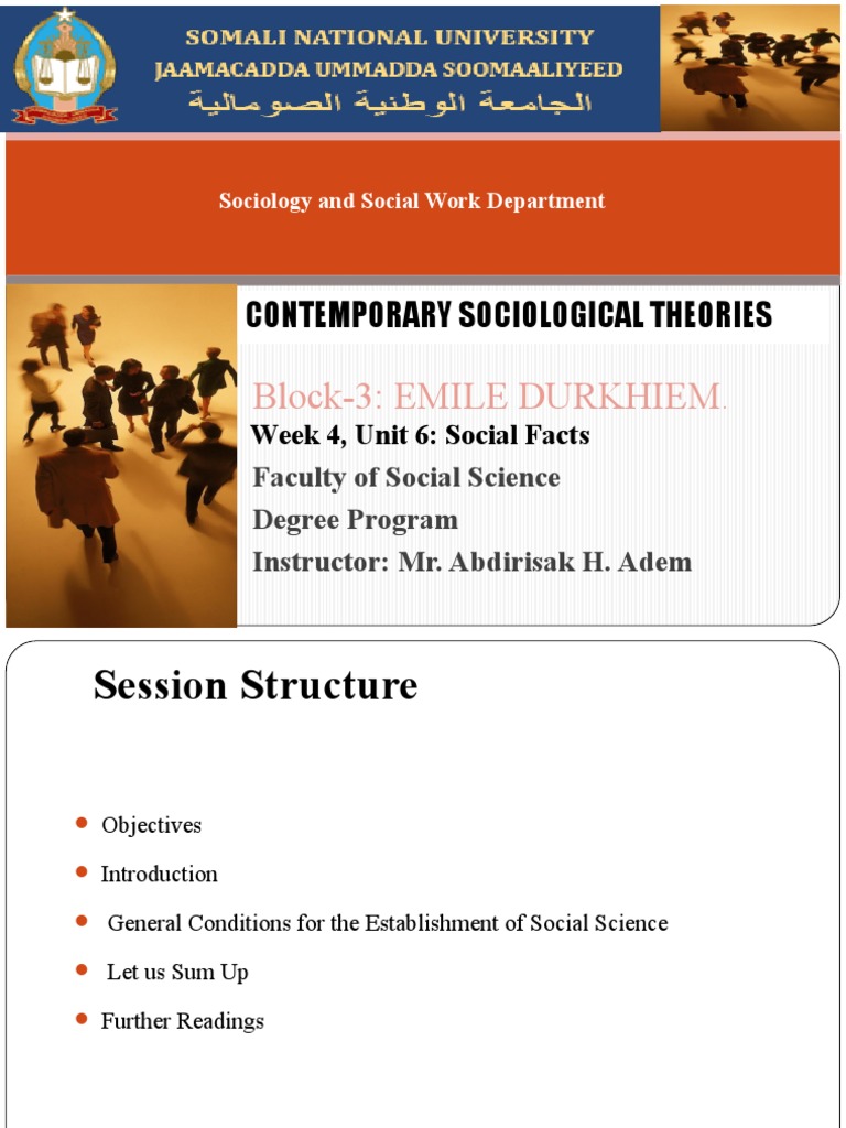 Contemporary Sociological Theories Block-3 Unit-6 | PDF | Émile Durkheim | Social Sciences