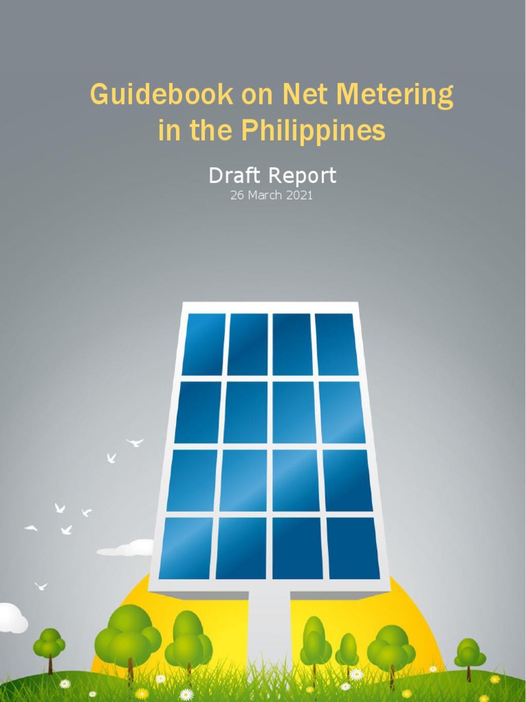 Draft Guidebook On Net Metering 2021 | Download Free PDF | Photovoltaic ...
