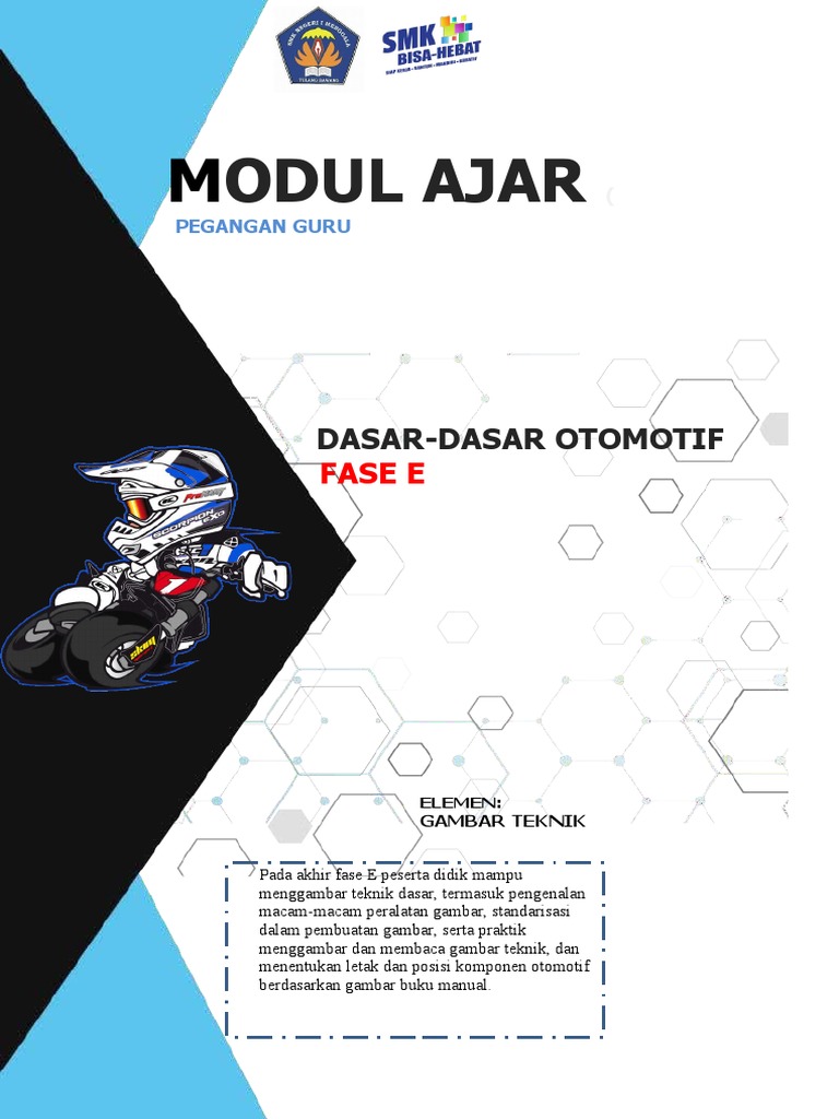 Modul Ajar Gambar Teknik Otomotif | PDF