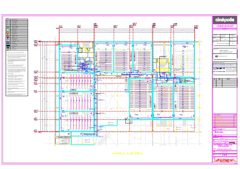 HVAC Piping Layout for Hall Level of Building with Cassette Units, Hi ...