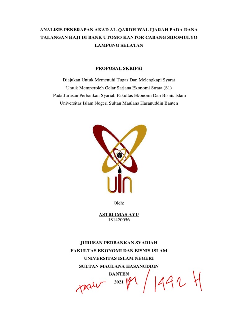 Proposal Skripsi - Astri Imas Ayu - 181420056 REVISI 1 | PDF
