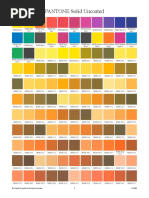 Pantone CMYK Test | PDF | Graphic Design | Vision