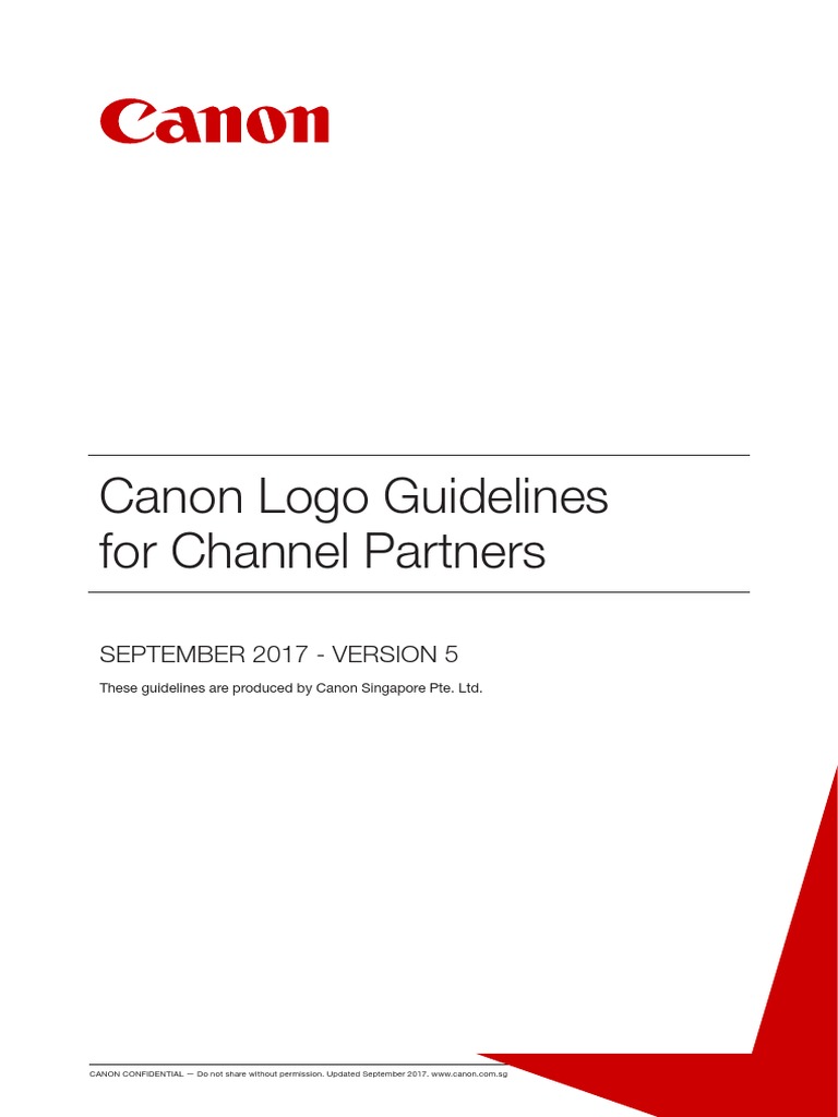 Canon Logo Guidelines For Channel Partners V5 Sep2017 - Final | PDF ...