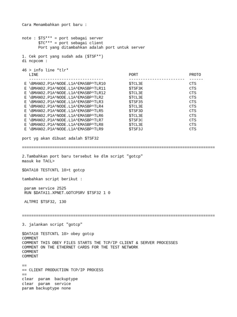Membuat Port Pdf Port Computer Networking Telecommunications