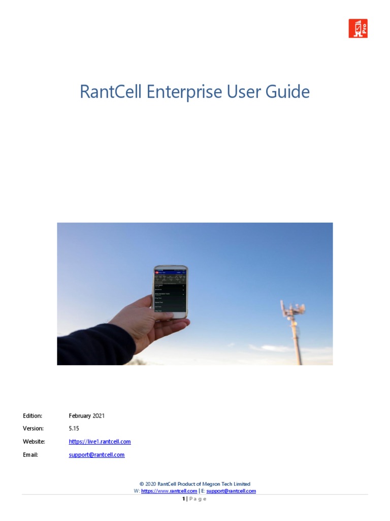 RantCell Enterprise User Guide V5.15 FEB21 | PDF | Mobile App | Android (Operating System)