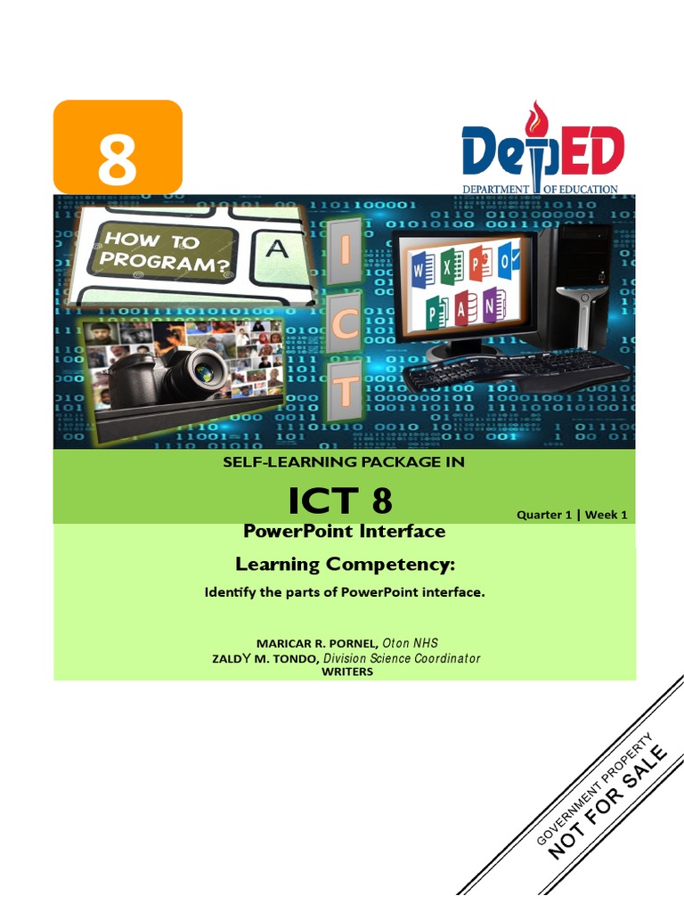 Powerpoint Interface Learning Competency:: Self-Learning Package in | Download Free PDF ...