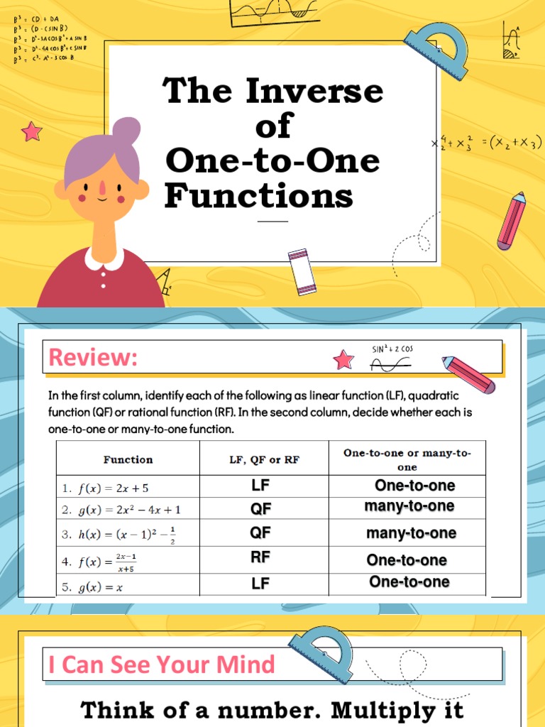 2-The Inverse of One-to-One Functions | PDF | Function (Mathematics ...