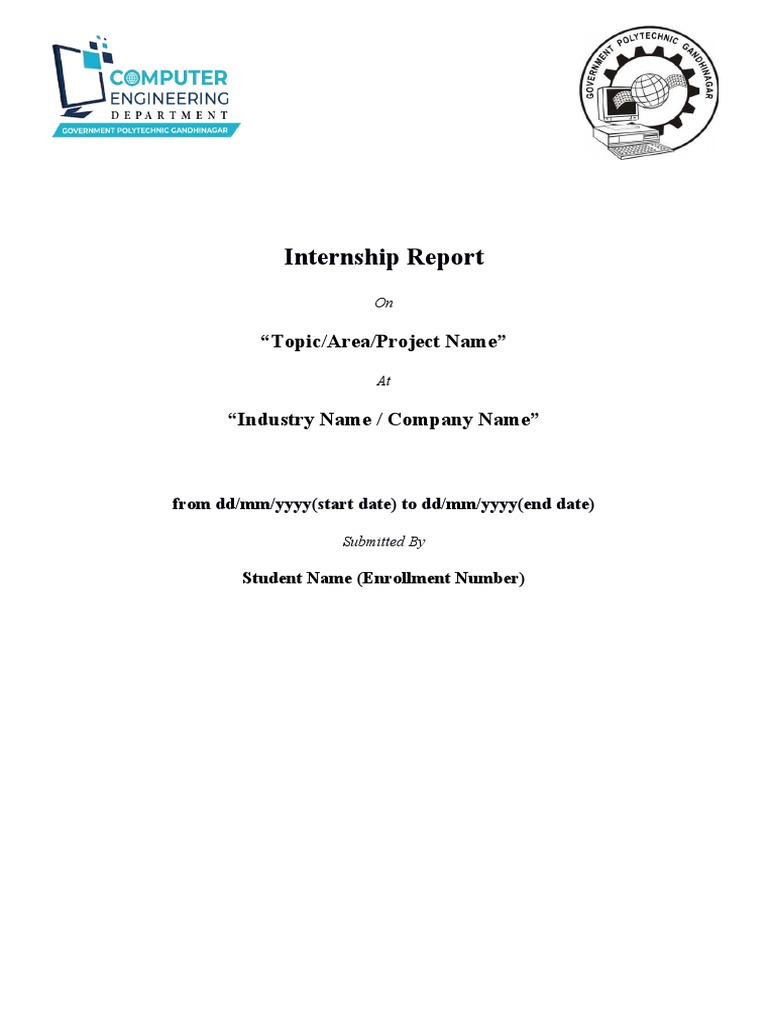 Internship Report Format | PDF | Internship | Job Hunting