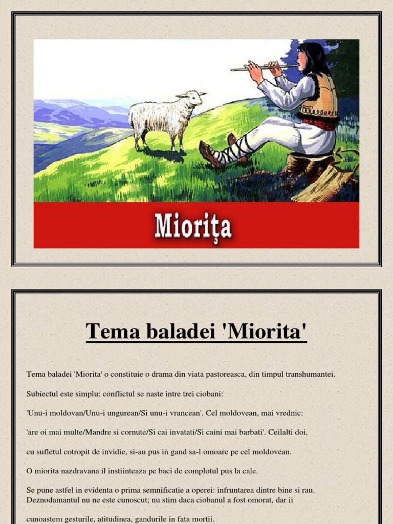Balada Miorita | PDF