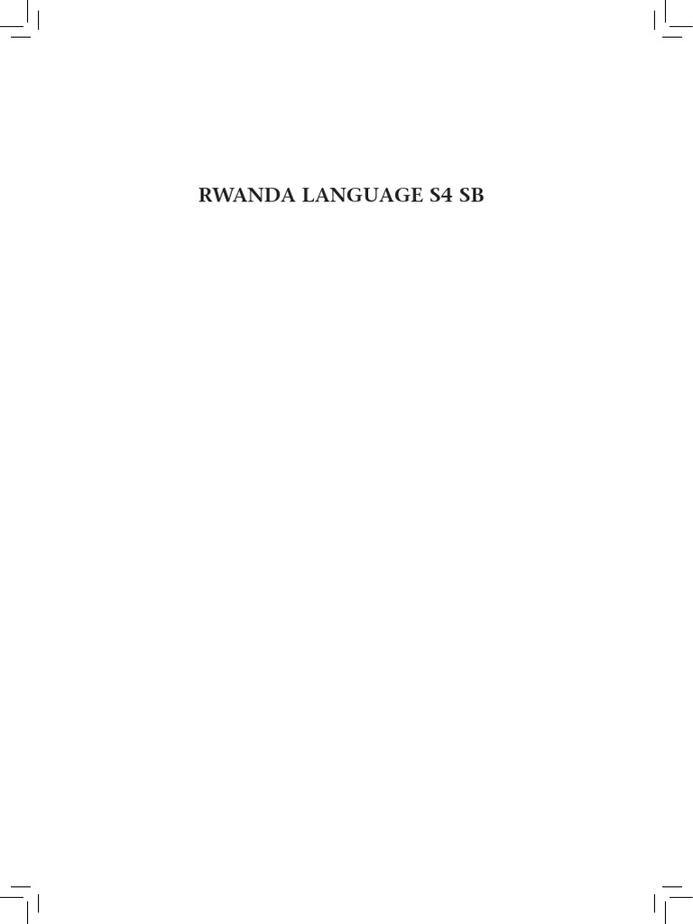 English S4 SB | PDF | Rwanda | Agriculture