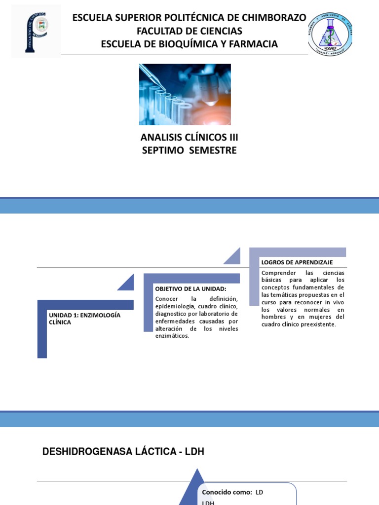 1.4 Importancia Clinica LDH | PDF | Lactato deshidrogenasa | Cáncer