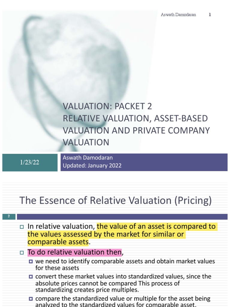 Deconstructing Relative Valuation Methods: Understanding the Essentials of Multiples Analysis ...