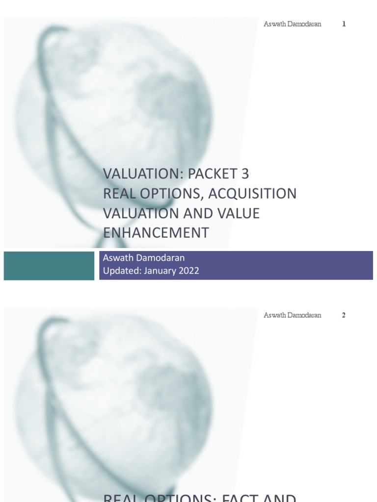 Real Option Valuation | PDF | Option (Finance) | Net Present Value