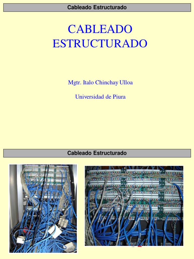 Infraestructura de cableado: Una introducción al cableado estructurado | PDF ...