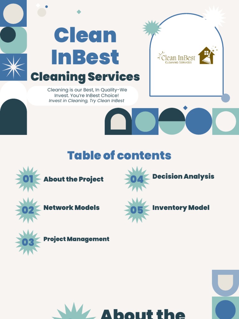 Critical Path Analysis of Clean InBest Cleaning Services Operations ...